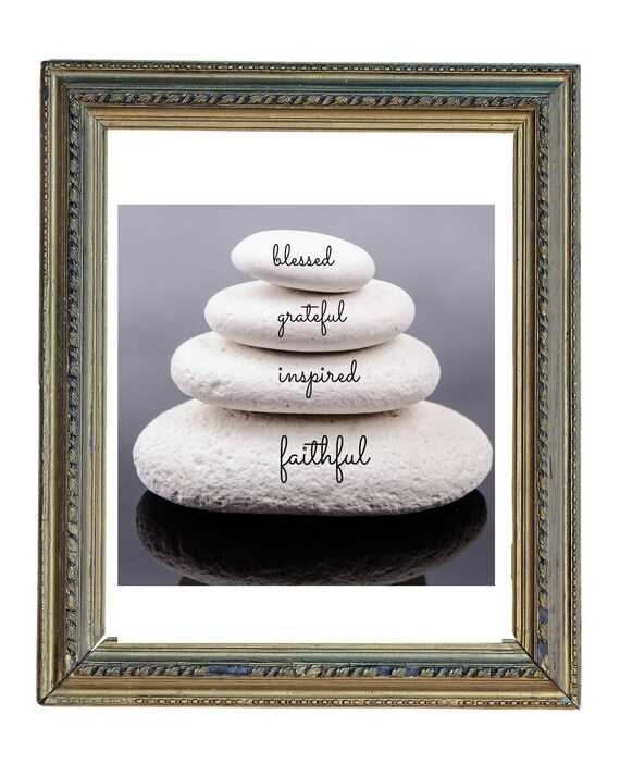 Words on Rocks Printable | Etsy