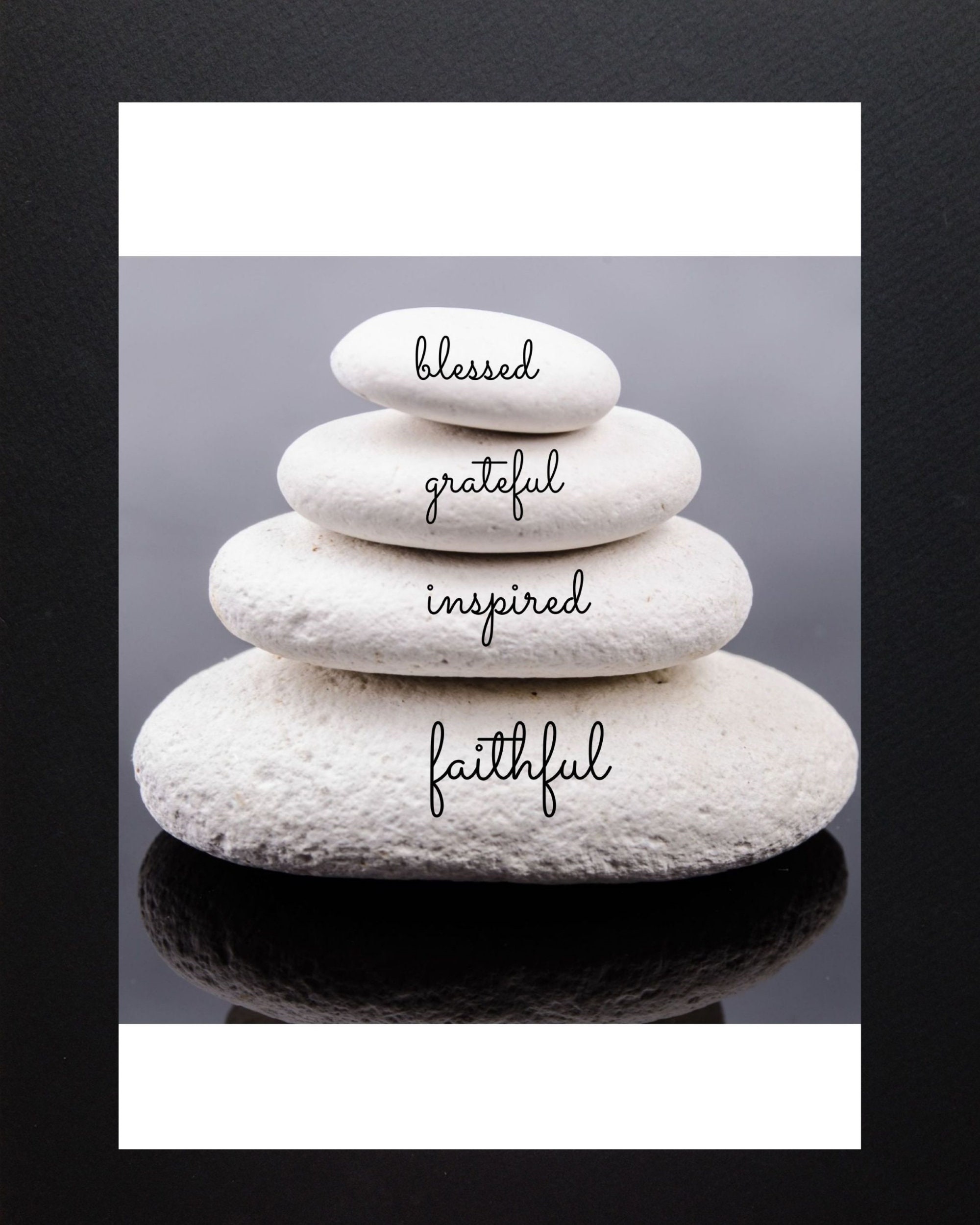 Words on Rocks Printable - Etsy