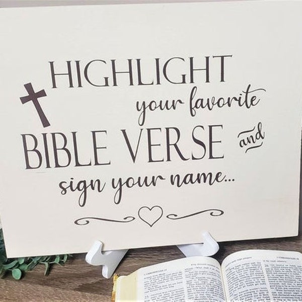 Wedding Bible Guest Book - Etsy