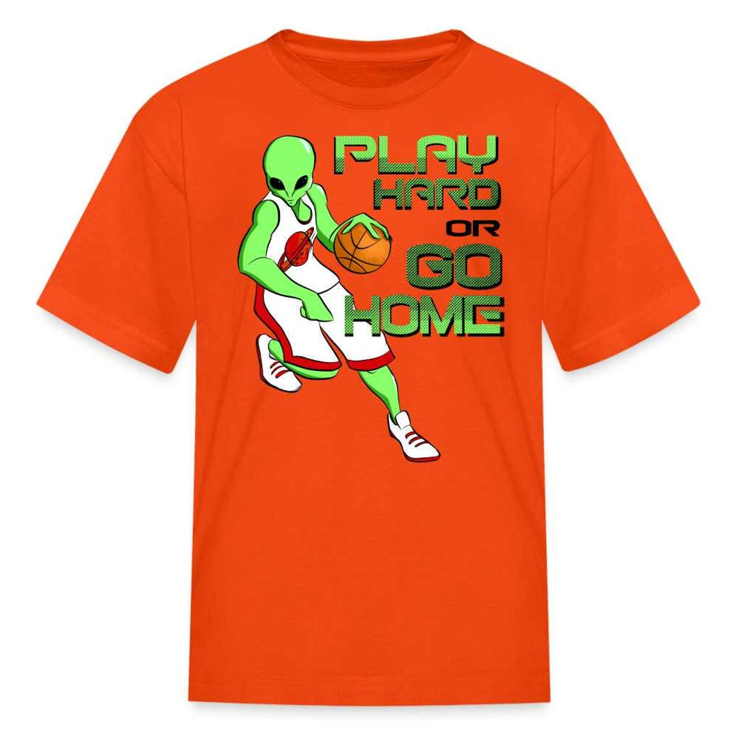 Alien Playing Basketball Game Space Traveling Hoops Kid’s T-shirt - Etsy