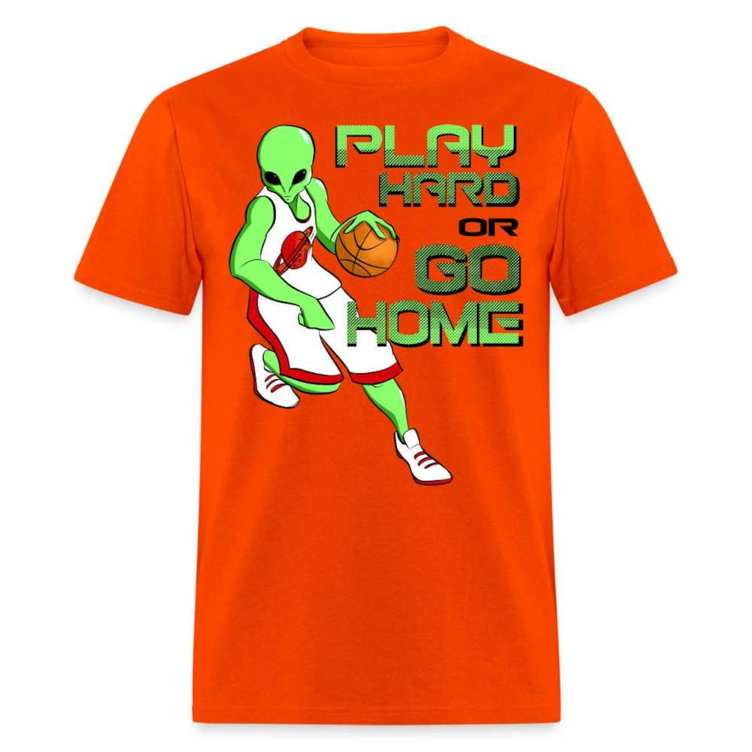 Alien Playing Basketball Game Space Traveling Hoops Men’s T-shirt - Etsy
