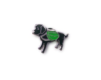 Black Lab Lapel Pin - Etsy
