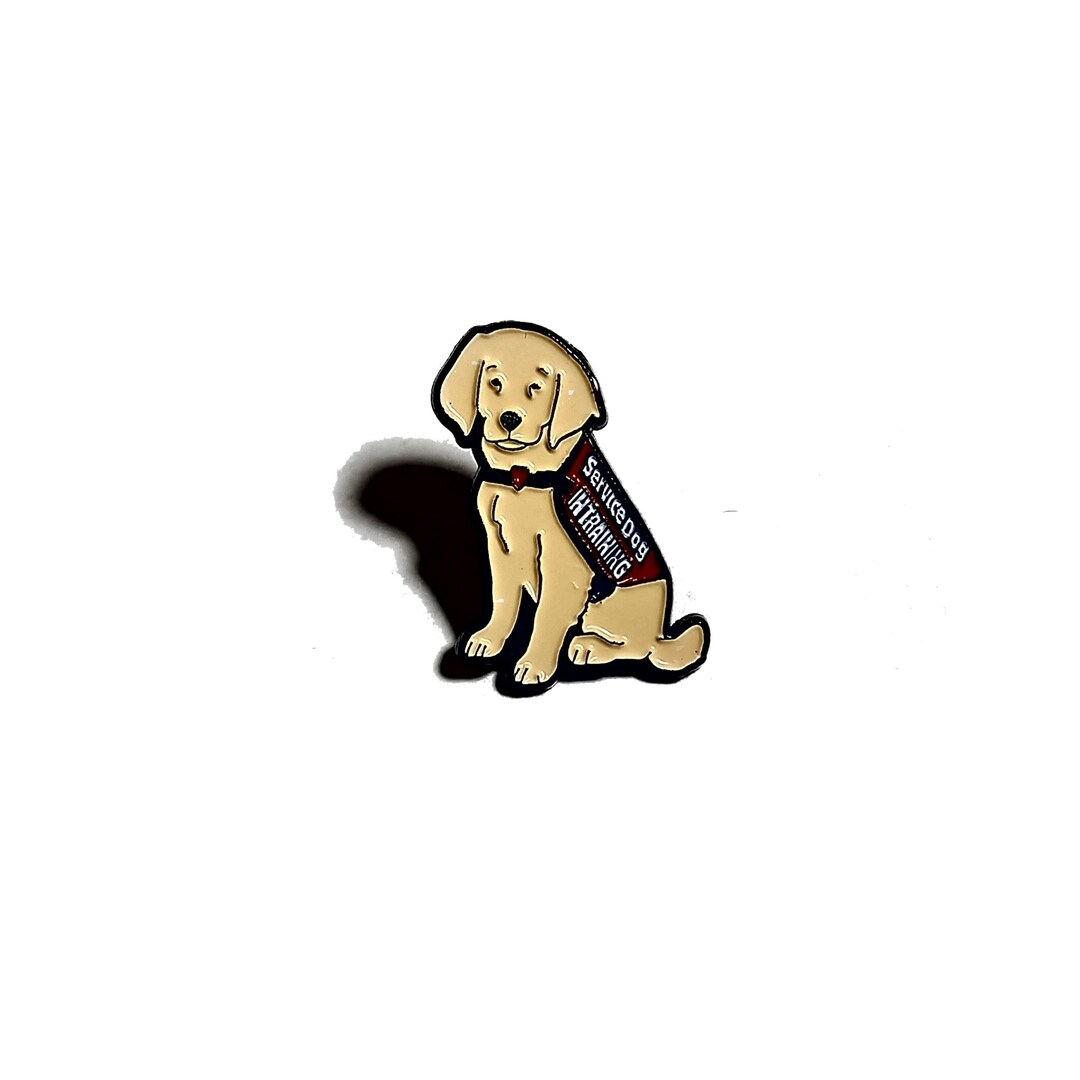 Golden Retriever Pin Service Dog Pin Enamel Pin Lapel Pin Dog Gifts ...