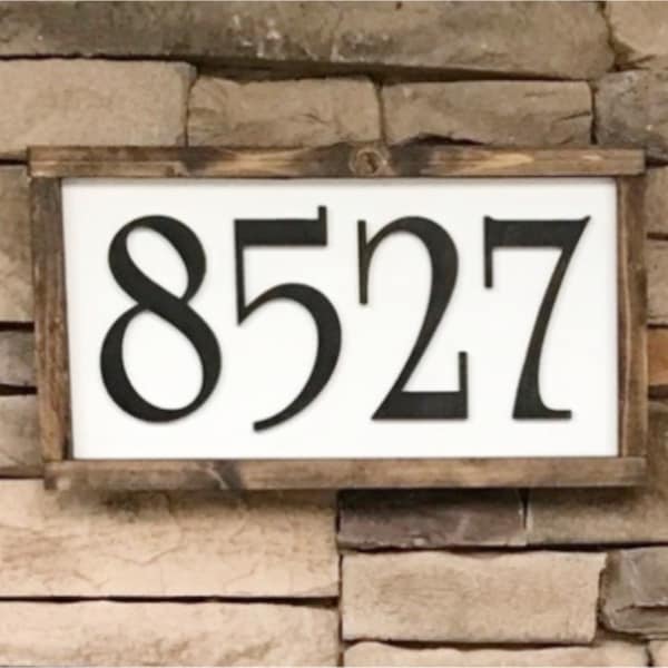 Rustic House Numbers - Etsy