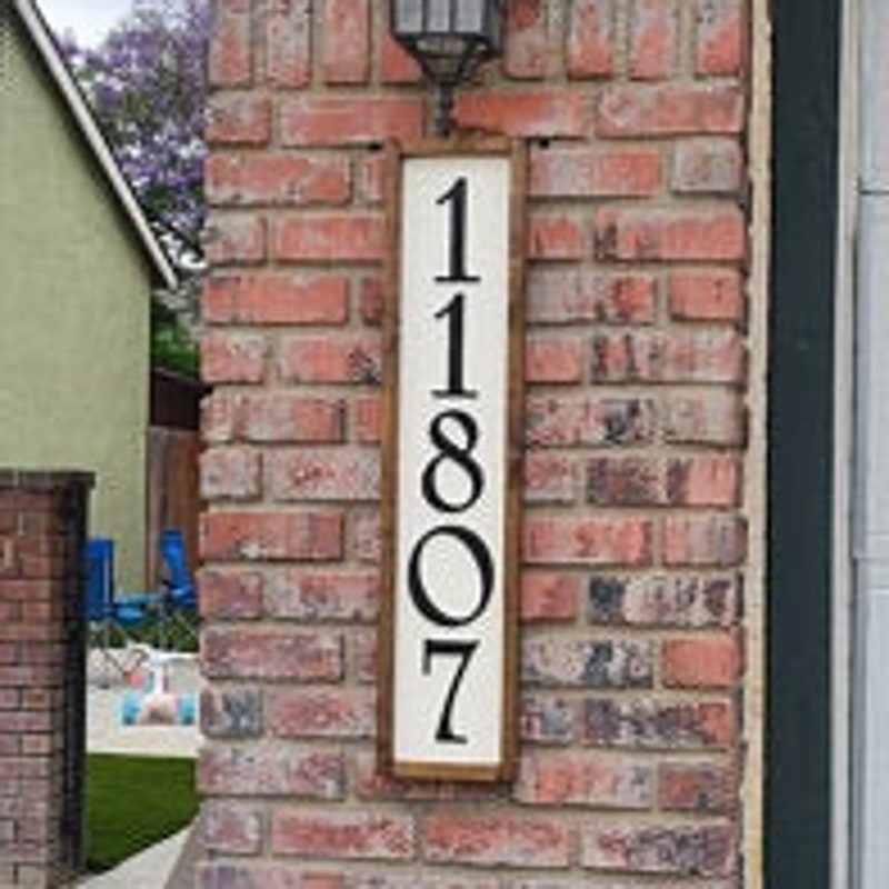 Wood House Numbers - Etsy