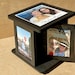 Rotating Photo Box, Memory Photo Frame,family Photo Frame,wooden Photo Cube,personalized Photo ...