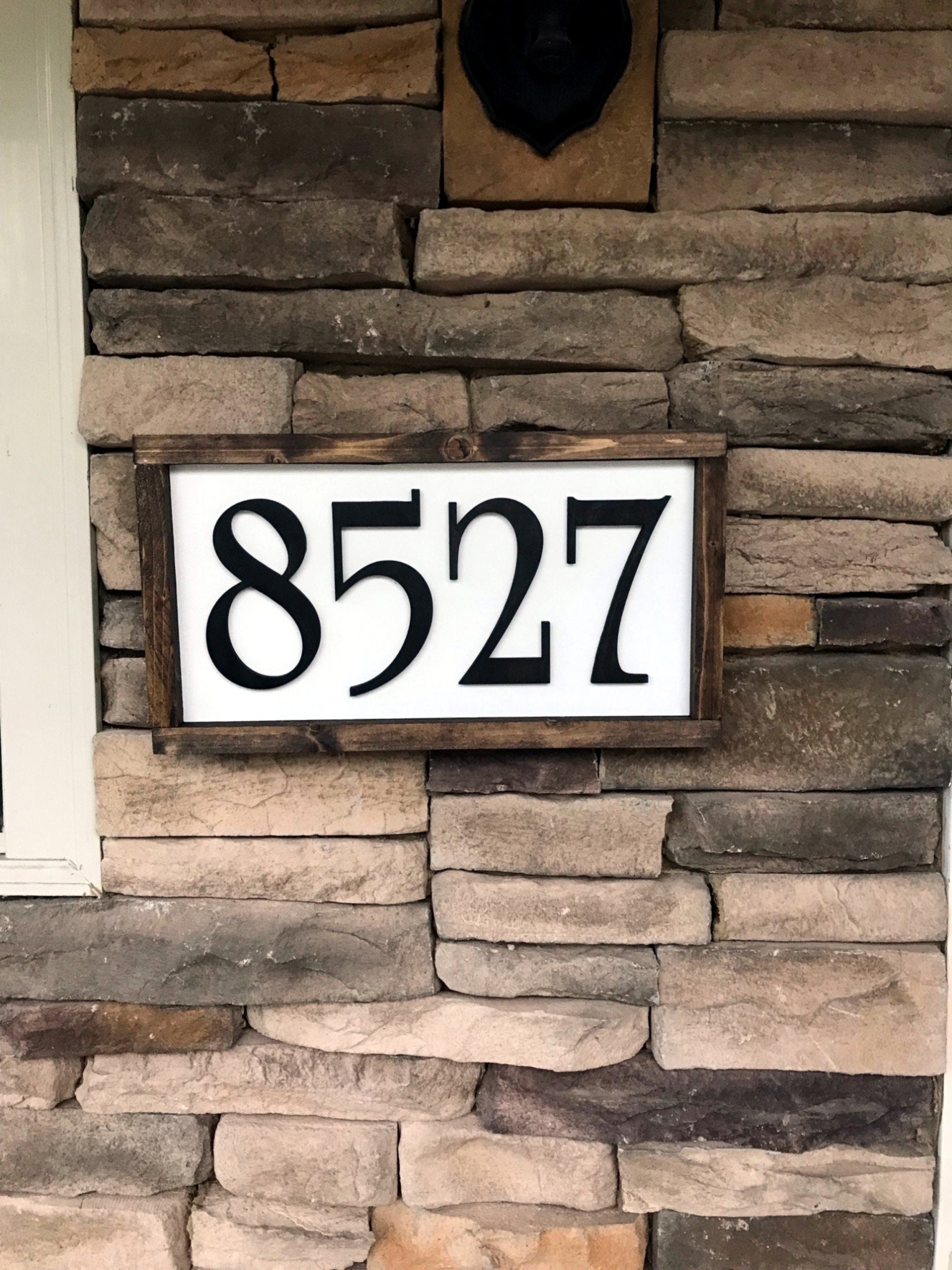 Farmhouse Style House Number Sign House Number Signnumber | Etsy