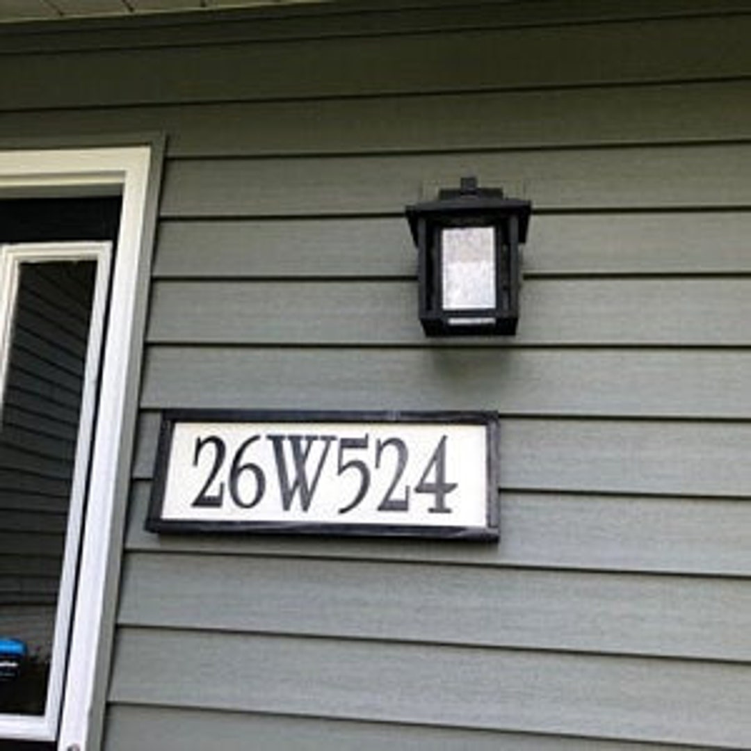 6 Number Farmhouse Style House Number Sign, House Number Sign,number ...