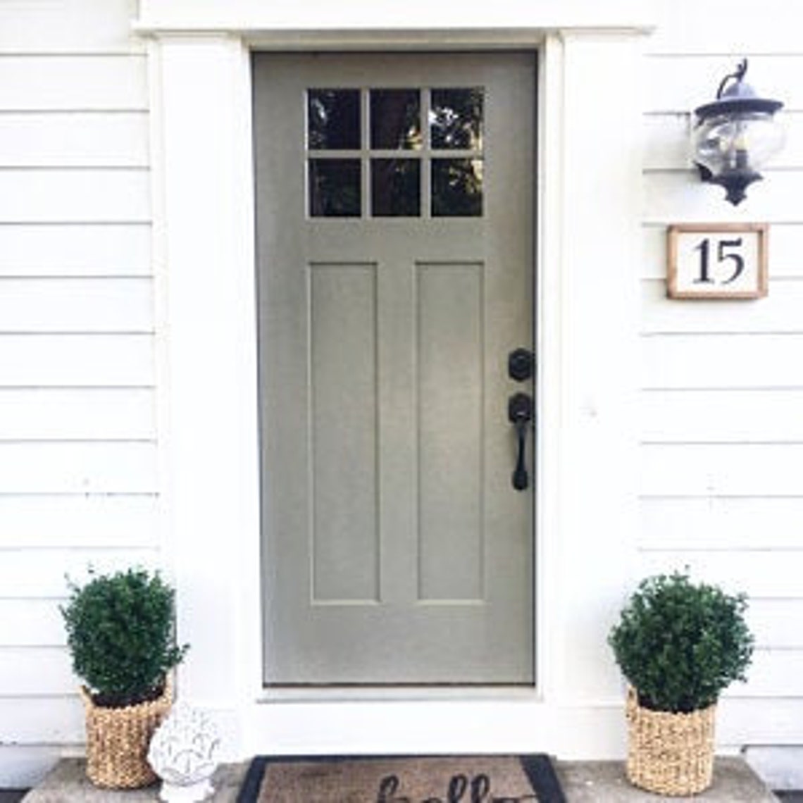 2 Number Farmhouse Style House Number Sign House Number - Etsy
