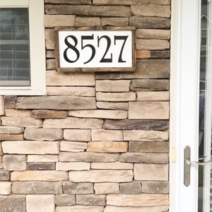 Farmhouse Style House Number Sign, House Number Sign,number Sign ...