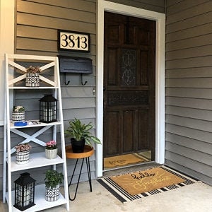 4 Number Farmhouse Style House Number Sign, House Number Sign,number ...