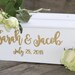 White Wedding Card Box, Card Holder Rustic Wedding Decor, Wedding Card ...
