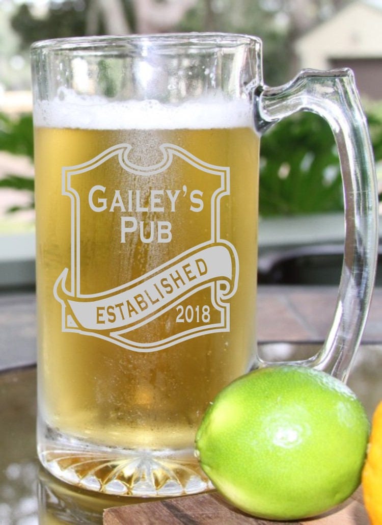 Personalized Beer Mug Engraved Beer Mug Free Engraving | Etsy