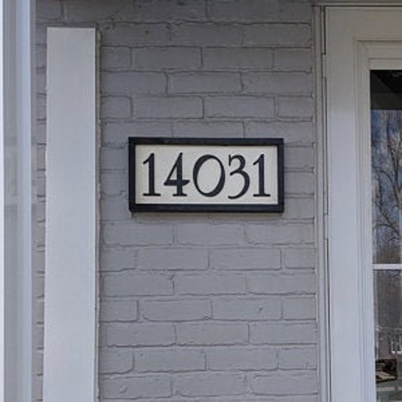 5 Number Farmhouse Style House Number Sign, House Number Sign,number ...
