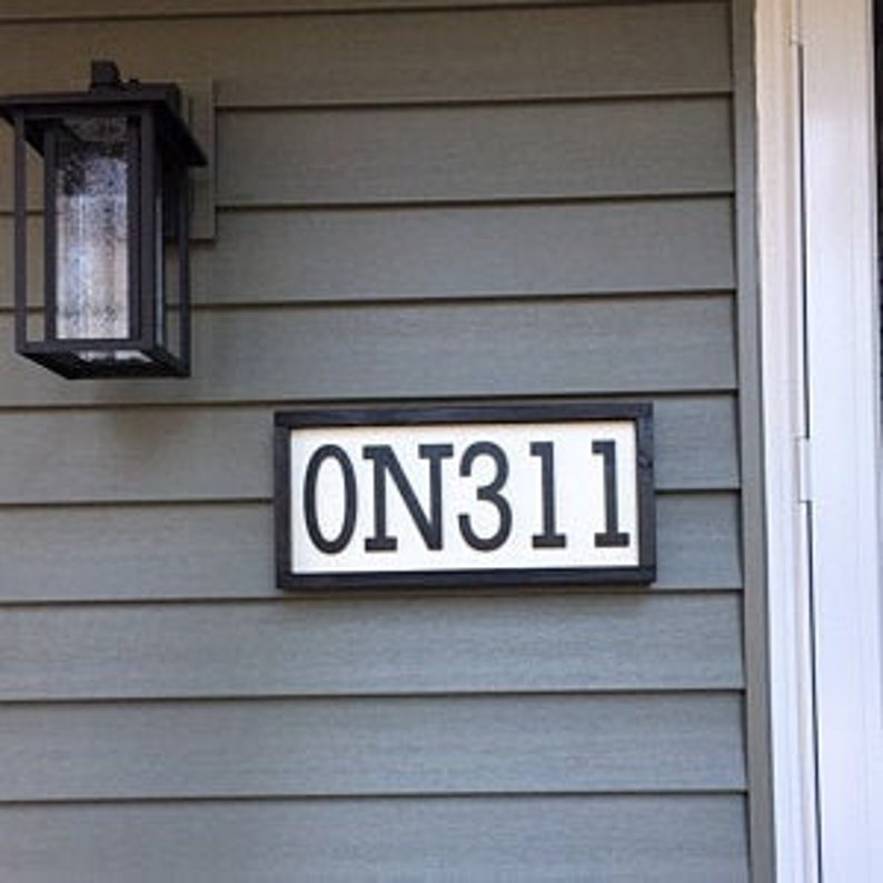 5 Number Farmhouse Style House Number Sign, House Number Sign,number ...