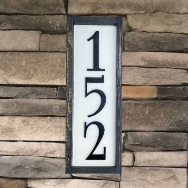 Vertical House Numbers - Etsy