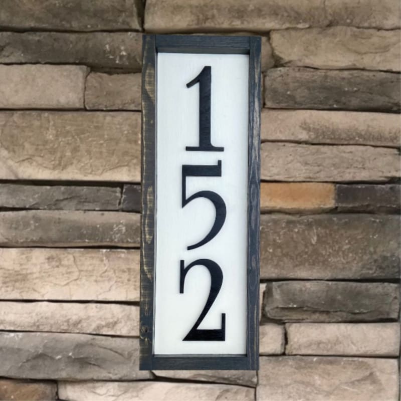 Wooden House Numbers - Etsy