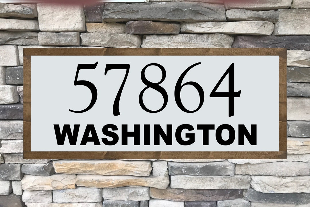 Farmhouse Style House Number Sign, House Number Sign,number Sign ...