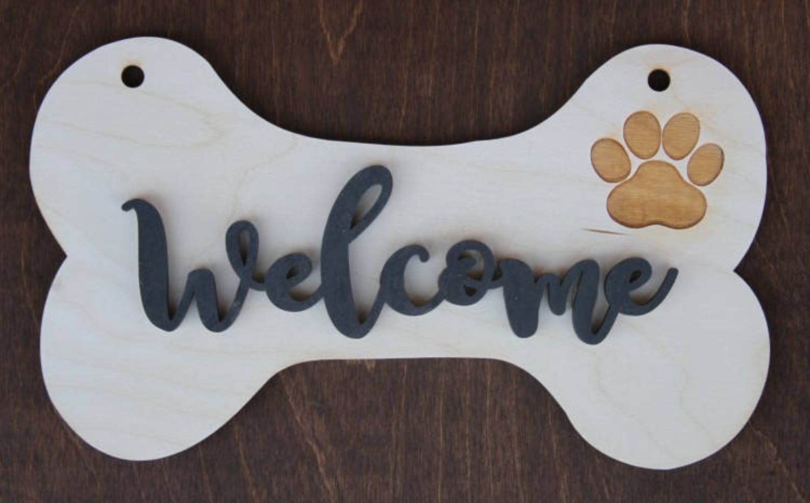 Welcome Dog Bone Sign Welcome Sign Dog Bone Sign Raised Letter - Etsy