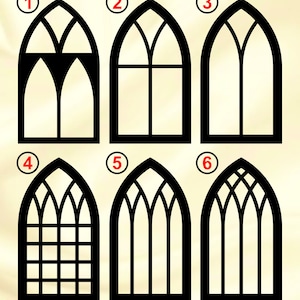 Wood Cathedral Window Cathedral Window Frame Cathedral Window Arch ...