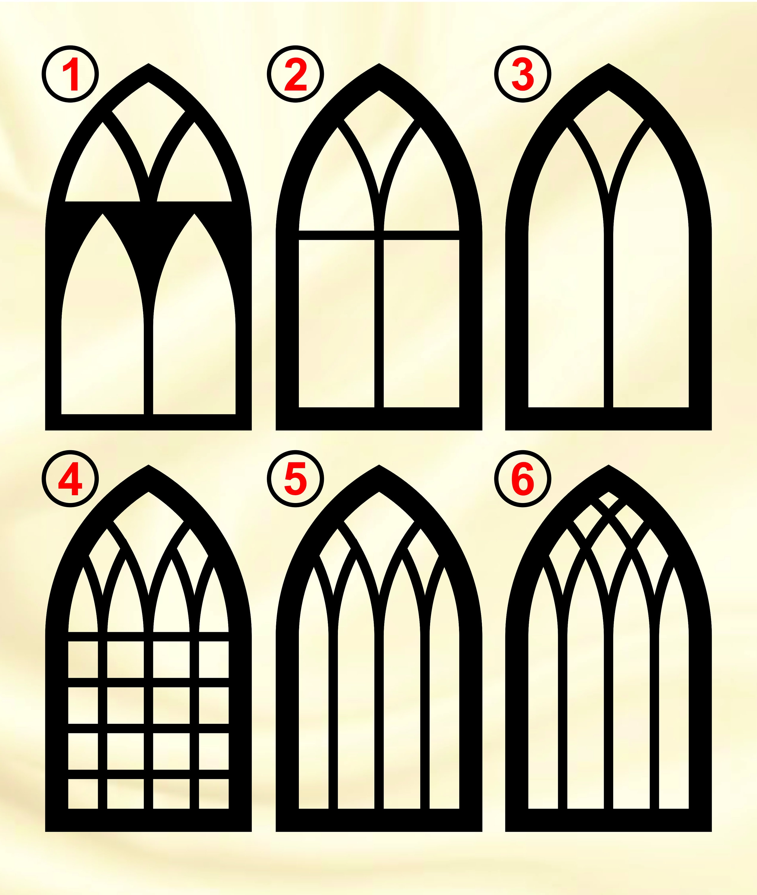 Wood Cathedral Window Cathedral Window Frame Cathedral Window - Etsy