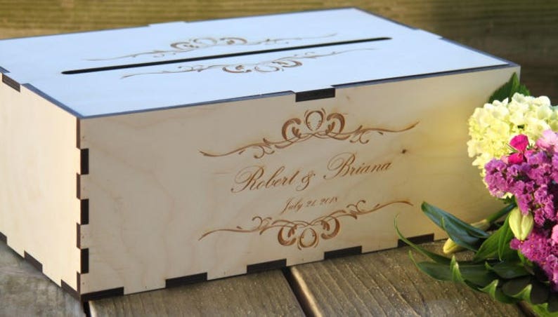 Rustic Wedding Card Box, Card Holder Rustic Wedding Decor, Wedding Card ...