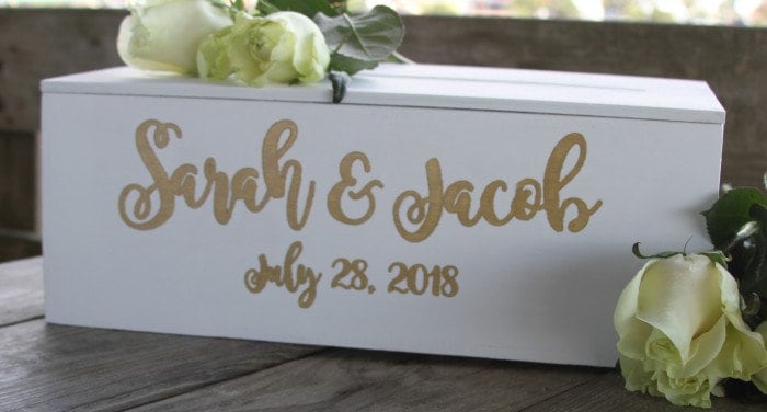 White Wedding Card Box Card Holder Rustic Wedding Decor | Etsy