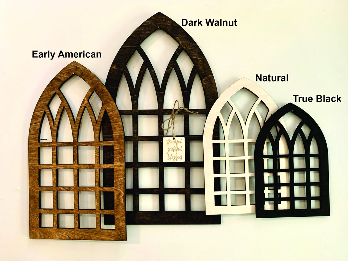 Wood Cathedral Window Cathedral Window Frame Cathedral Window Arch ...