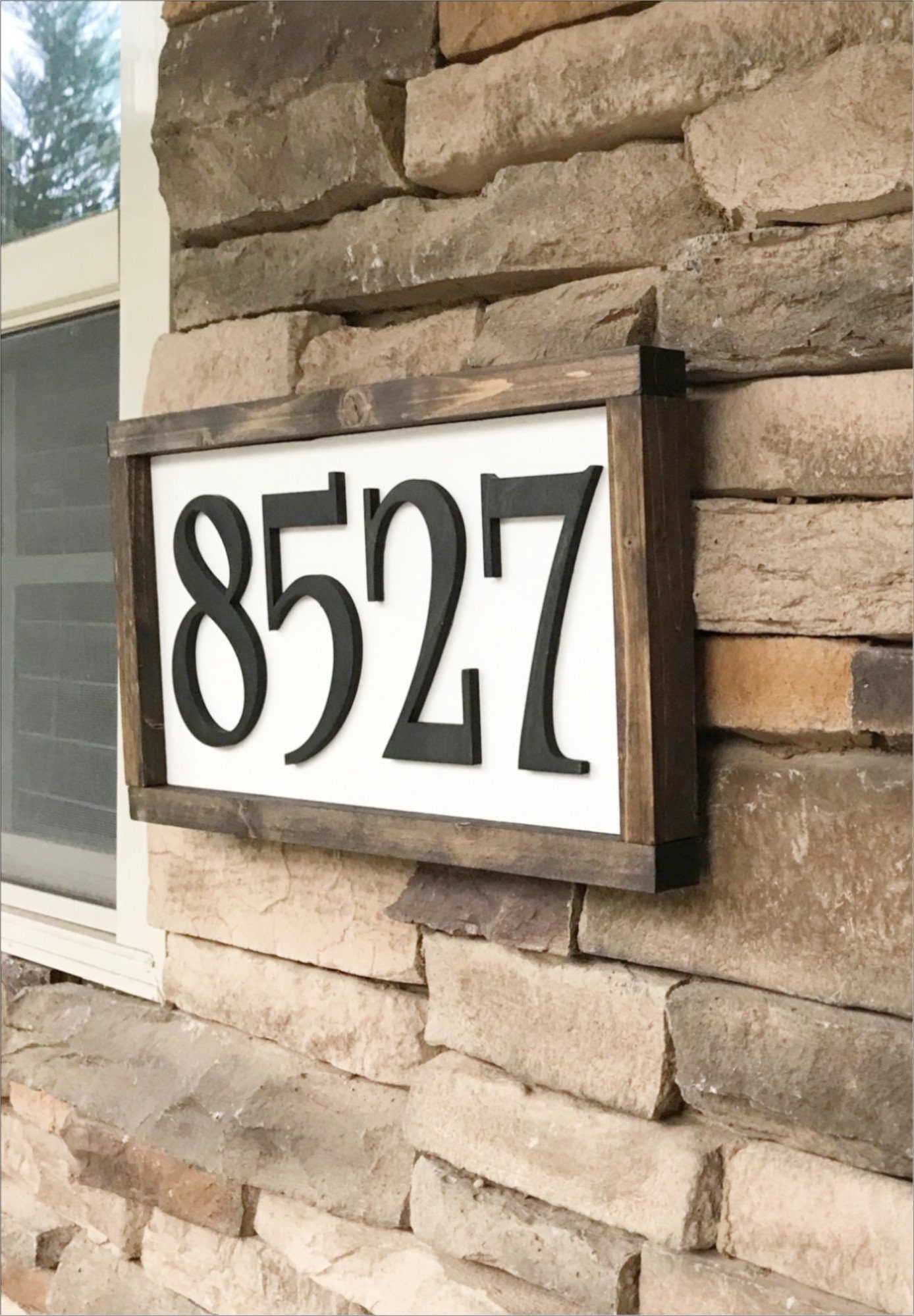 Farmhouse Style House Number Sign House Number Signnumber | Etsy