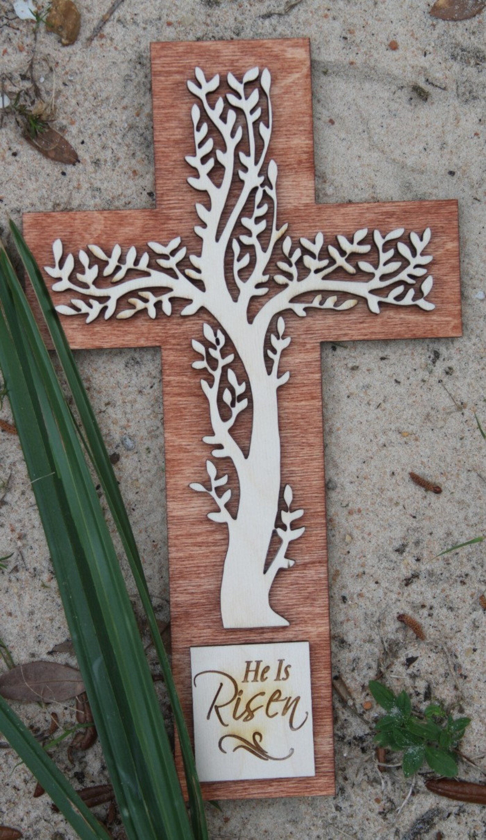 Tree of Life Cross Baptism Cross Confirmation Cross Wood Engraved Cross ...