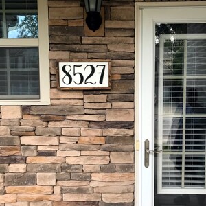 Farmhouse Style House Number Sign, House Number Sign,number Sign ...