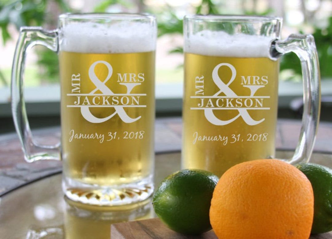 Personalized Beer Mug Engraved Beer Mug Groomsman Gift Wedding Gift ...