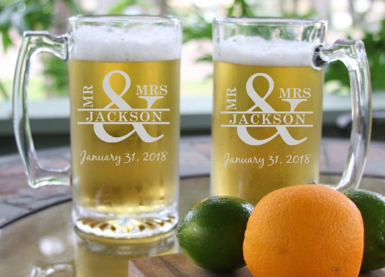 Personalized Beer Mug Engraved Beer Mug Groomsman Gift Wedding Gift ...