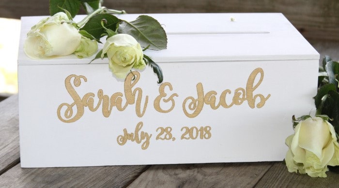 White Wedding Card Box Card Holder Rustic Wedding Decor | Etsy