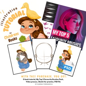 Children's Books Tutorial ILLUSTRATION for PROCREATE Book Design ...