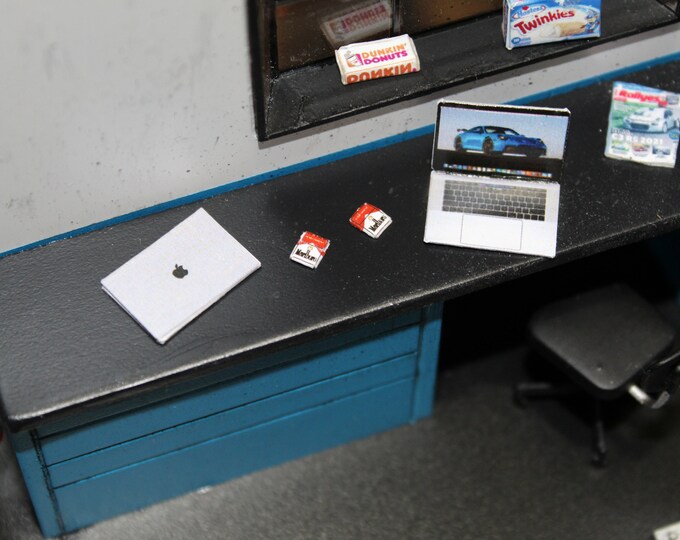 1/24 1/25 Computer Papercraft for Diorama to Build by Foxofficeatelier ...