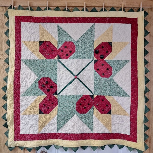 Ladybug Quilt - Etsy