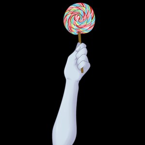 Lollipop Hand Vtuber Asset 20 Different Colors - Etsy