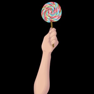 Lollipop Hand Vtuber Asset 20 Different Colors - Etsy