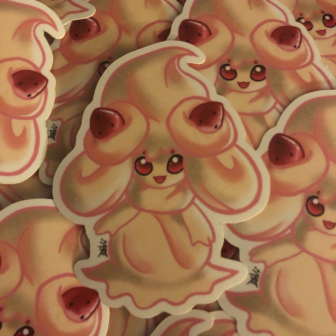 Adorable Cute Alcremie Diecut Pokemon Stickers - Etsy