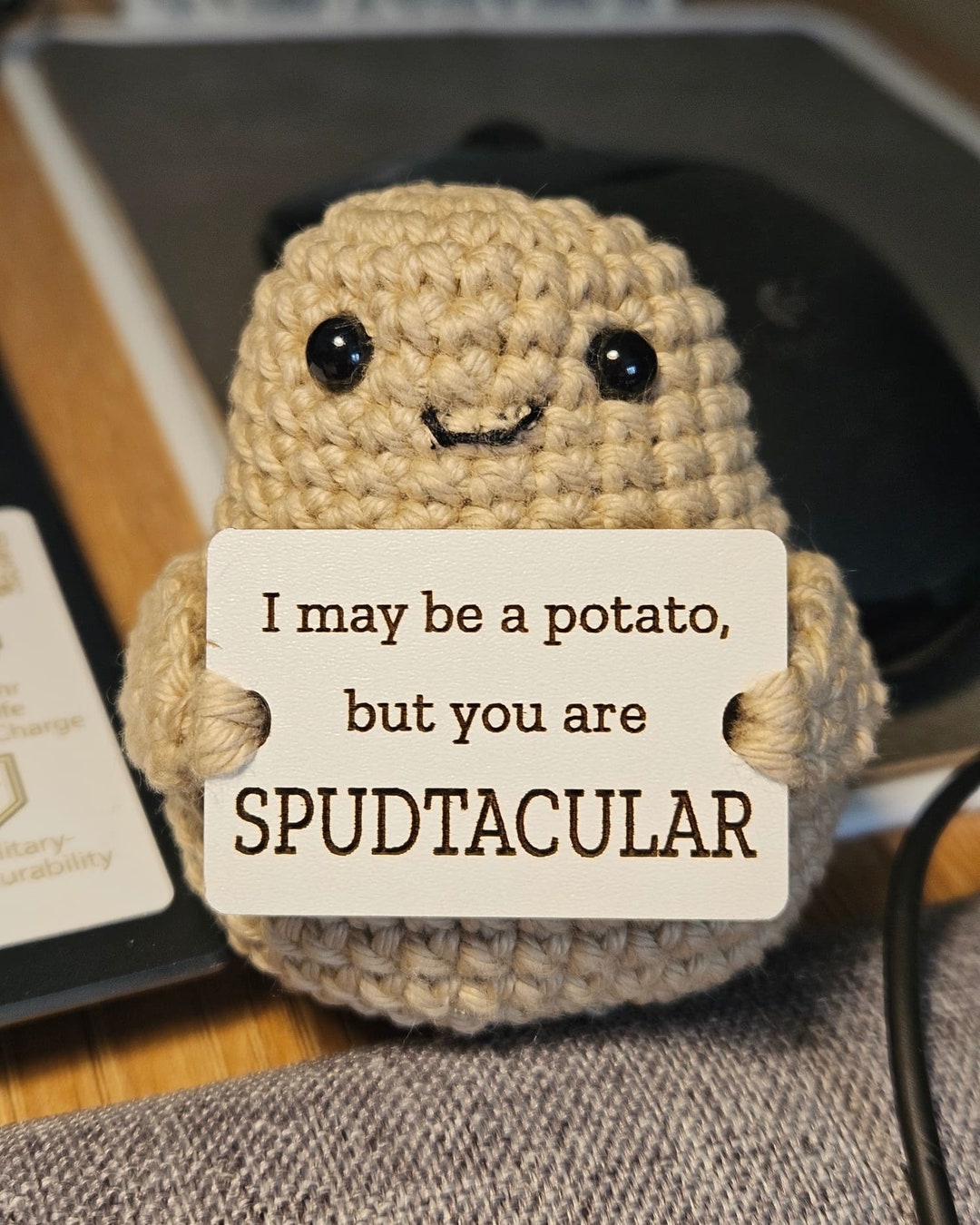 Spudtacular Potato Desk Buddy Quality, Eco-friendly Cotton and Wood ...