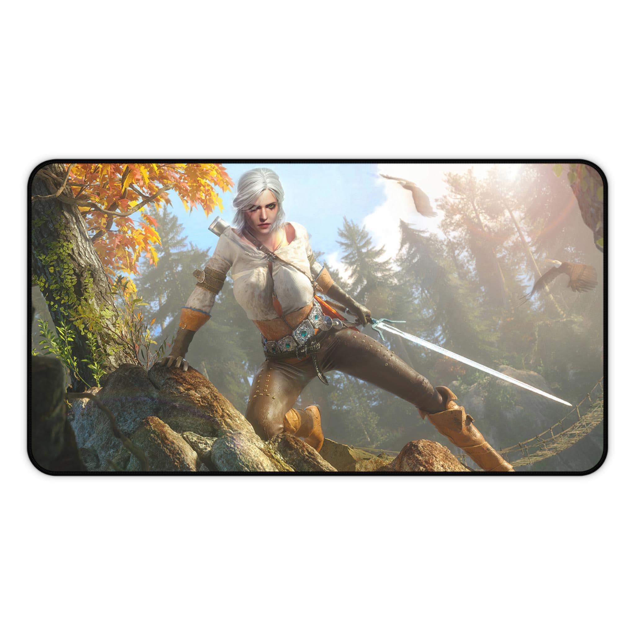 Gaming Desk Mat, Ciri Witcher 3 Design, Mouse Pad, Gaming Accessory ...