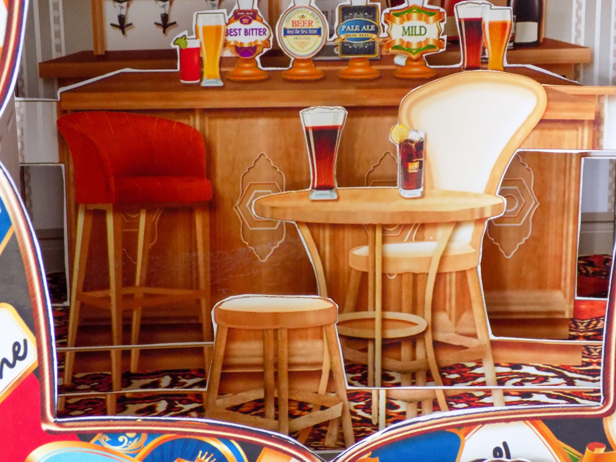 Men's Birthday Card, Pub Theme, Cards for Him, Pop up Cards - Etsy UK