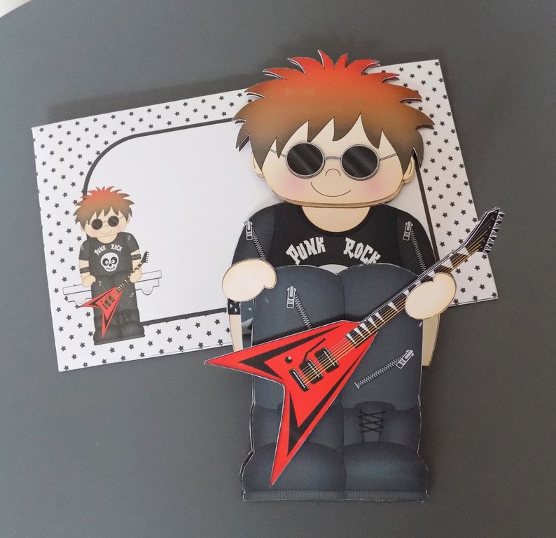 Punk Birthday Card Pop up Card for Boys Personalised Gift - Etsy UK