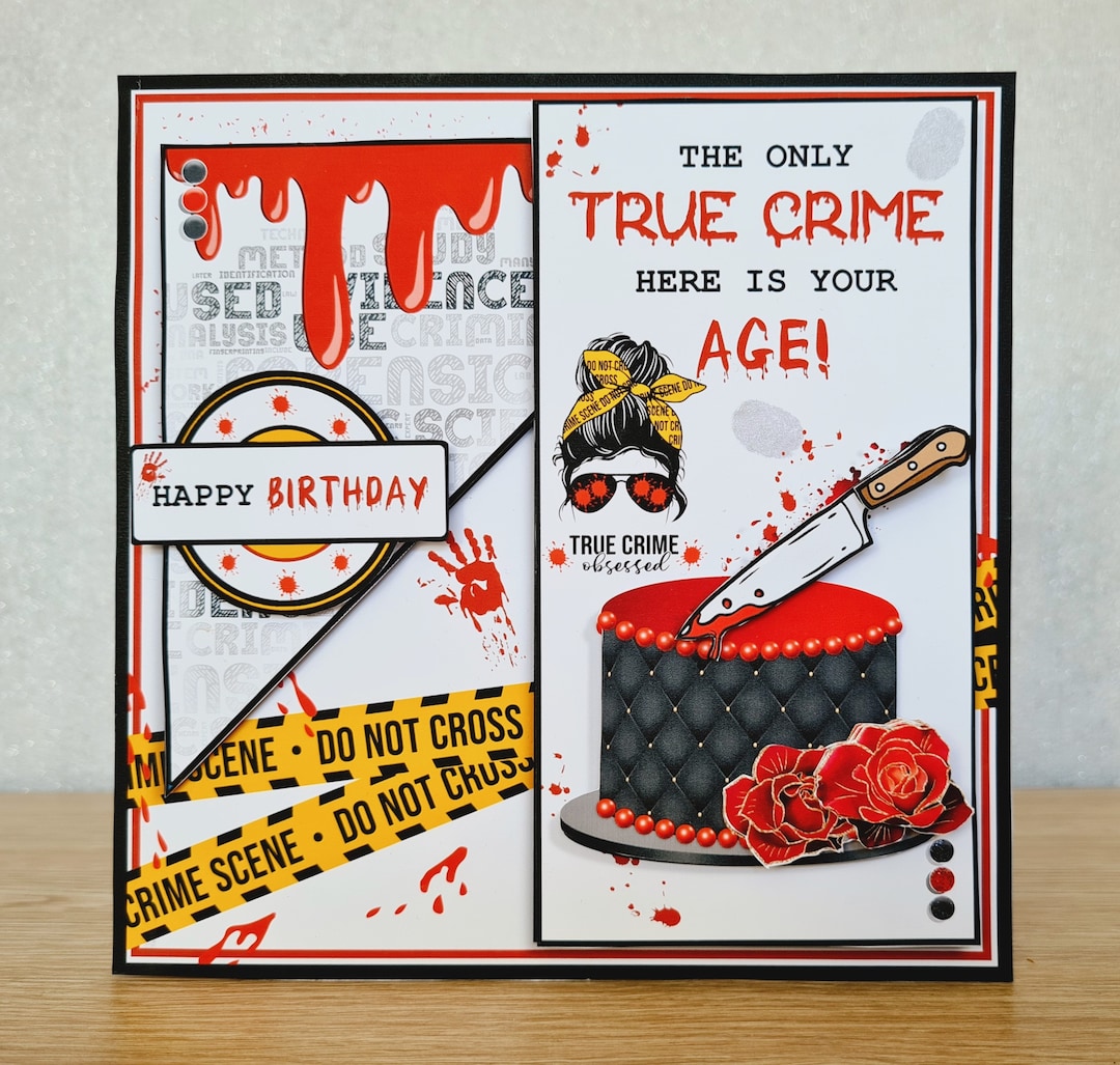 True Crime Birthday Card, Cards for Women - Etsy UK