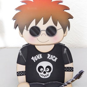 Punk Birthday Card, Pop up Card for Boys, Personalised Cards for Son ...