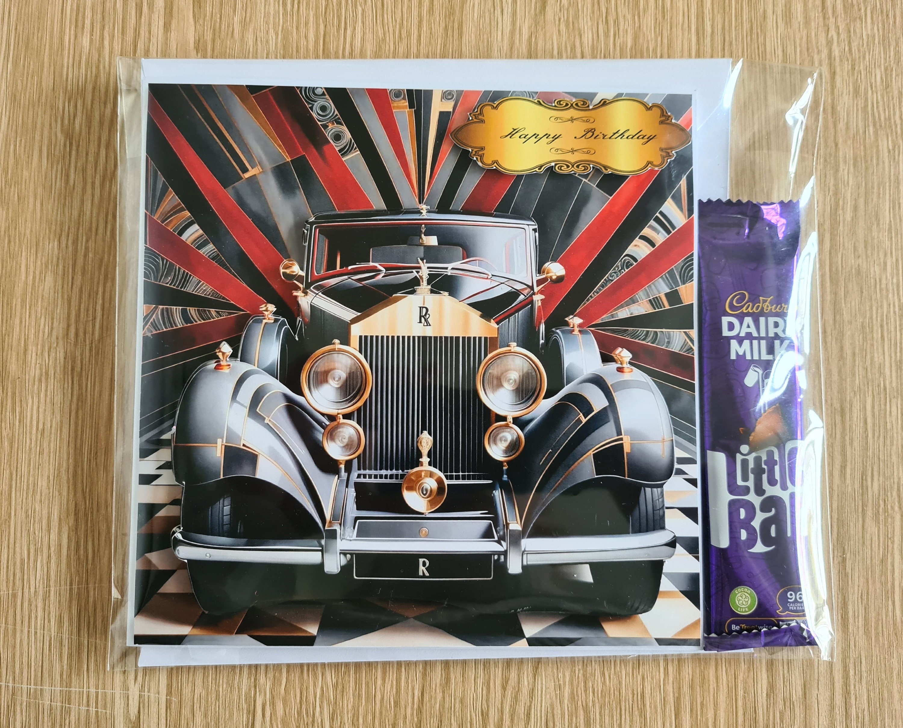 Handmade 1930s Rolls Royce Birthday Card: Art Deco Car Enthusiast - Etsy UK