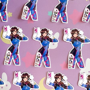Nerf This! - D.va Waterproof Sticker ~ Illustrations by Alex Martinez ...