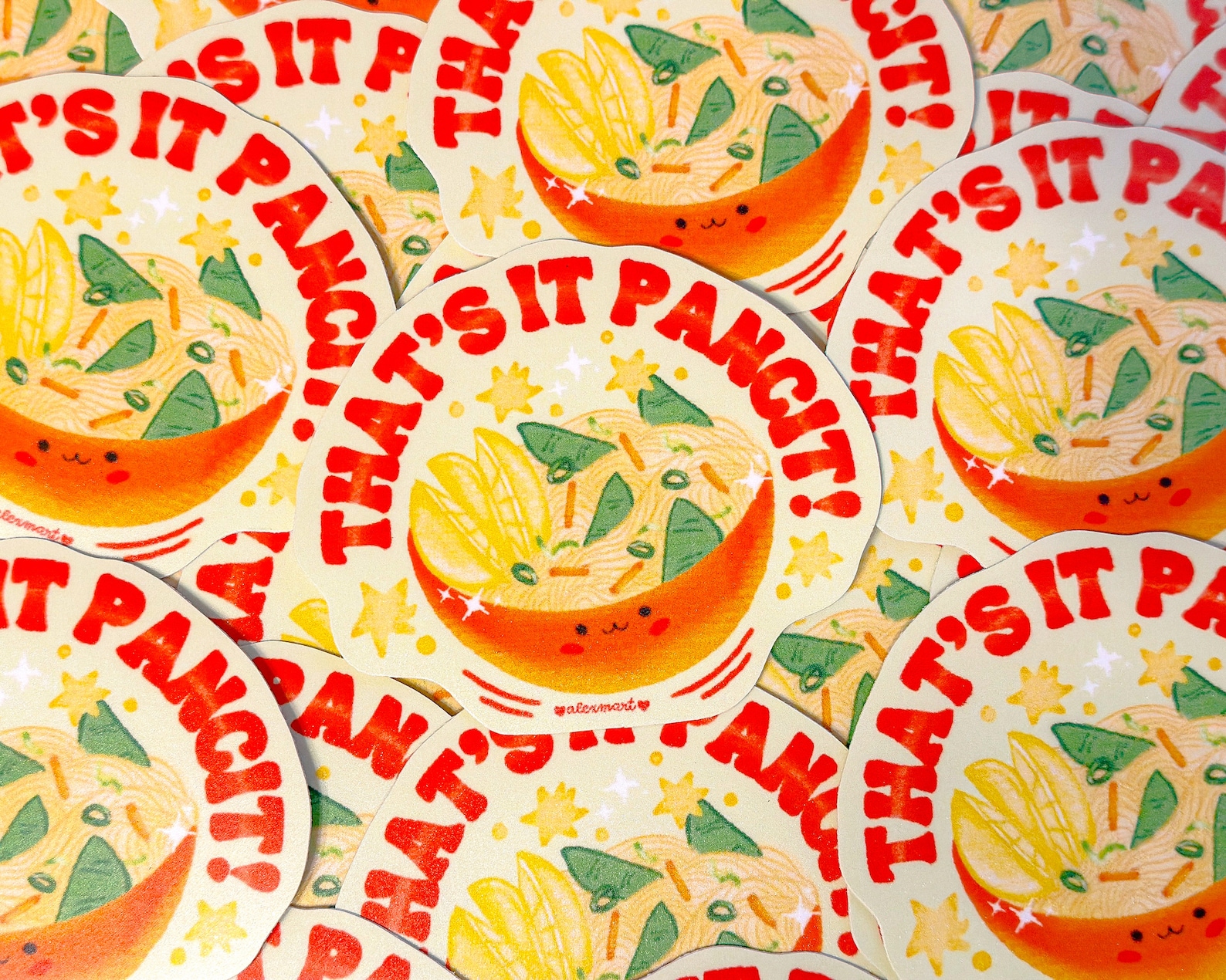 That's It Pancit! - Waterproof Sticker ~ Illustrations by Alex Martinez ...