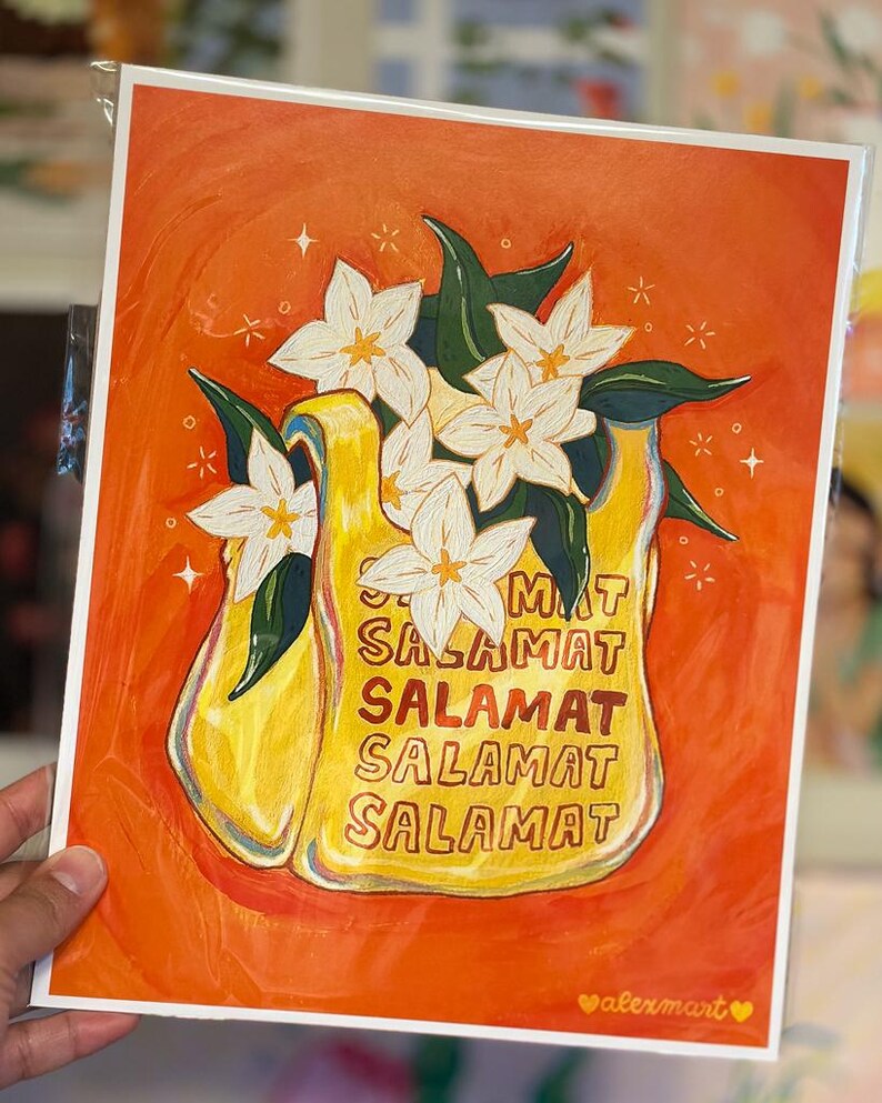 Thank You / Salamat ~ Filipino Art Print ~ Illustrations by Alex ...